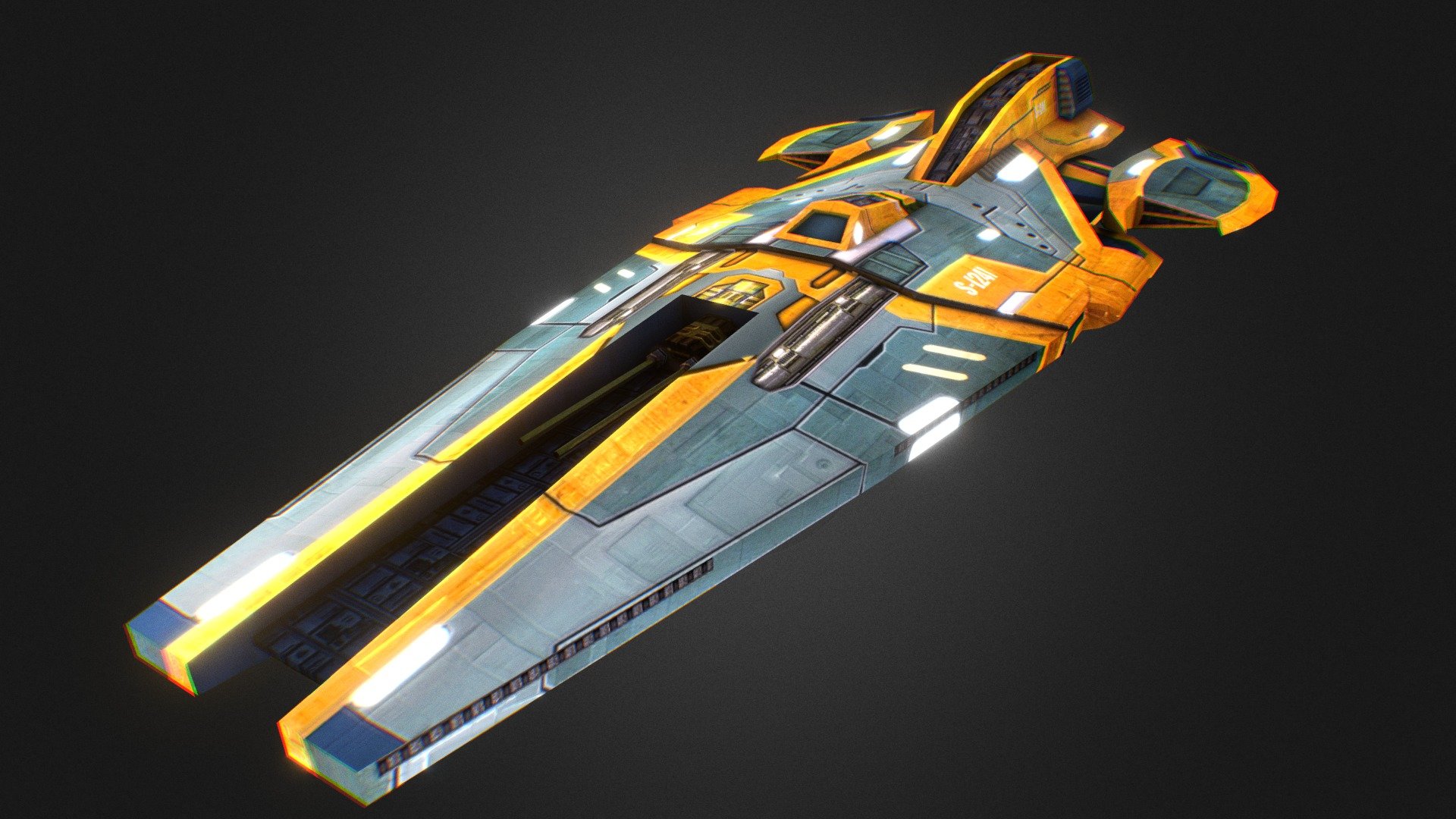 space ship - Download Free 3D model by yanix [356a3ac] - Sketchfab