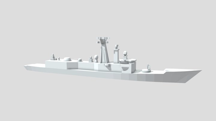 Frigate 3D models - Sketchfab
