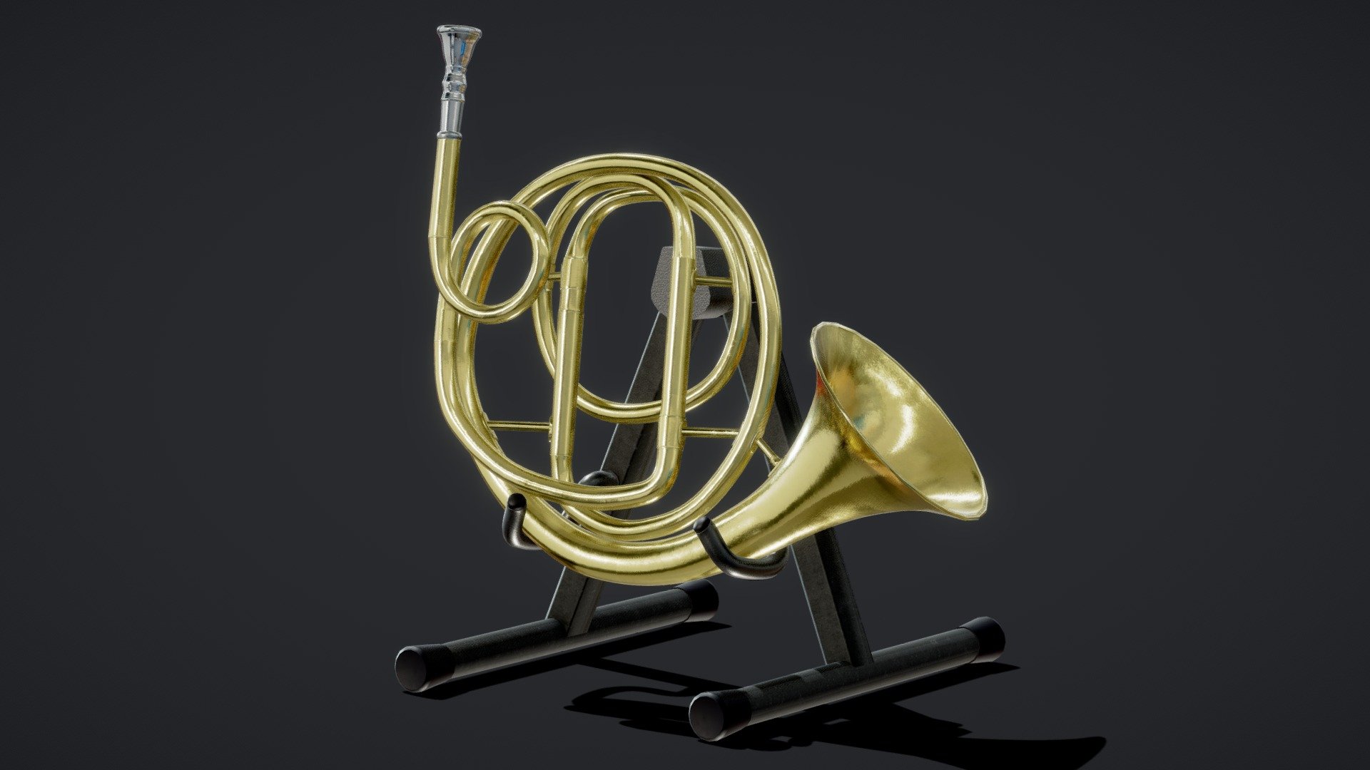 Circular Trumpet - Classical instrument - 3D model by Sylvain Delandre ...