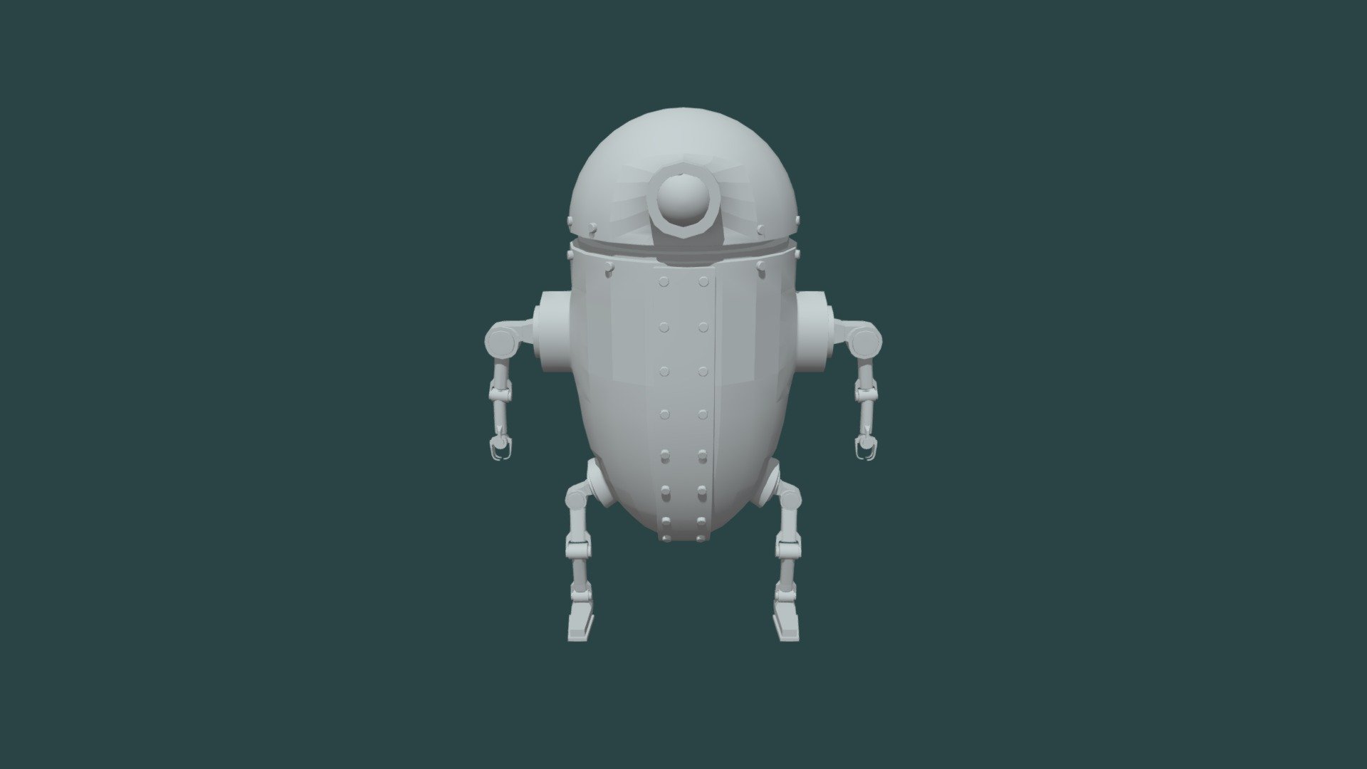 iron robot - 3D model by prem c (@premchikate2000) [356e7c5] - Sketchfab