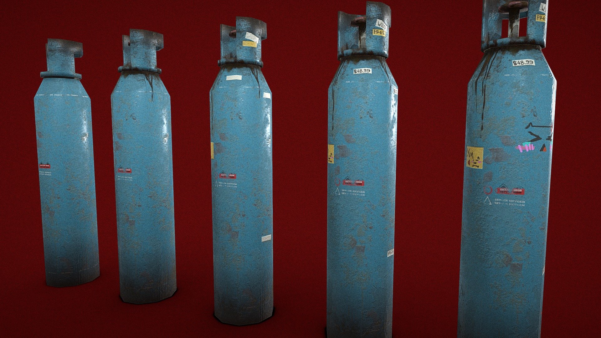 Oxygen Gas Tank (Optimized 2K) - Download Free 3D model by Minh Nguyen ...