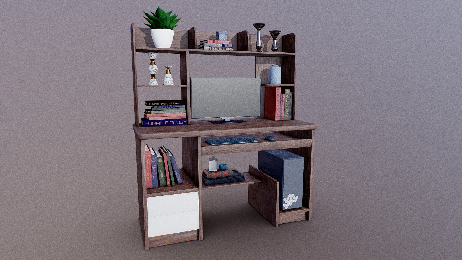 The computer table - Buy Royalty Free 3D model by DailyArt (@D.art ...
