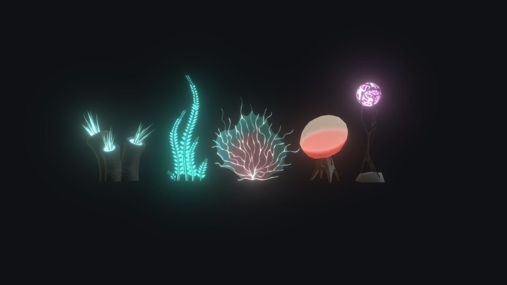 Alien Plants - 3D model by FutureworksMaxW [35734bd] - Sketchfab