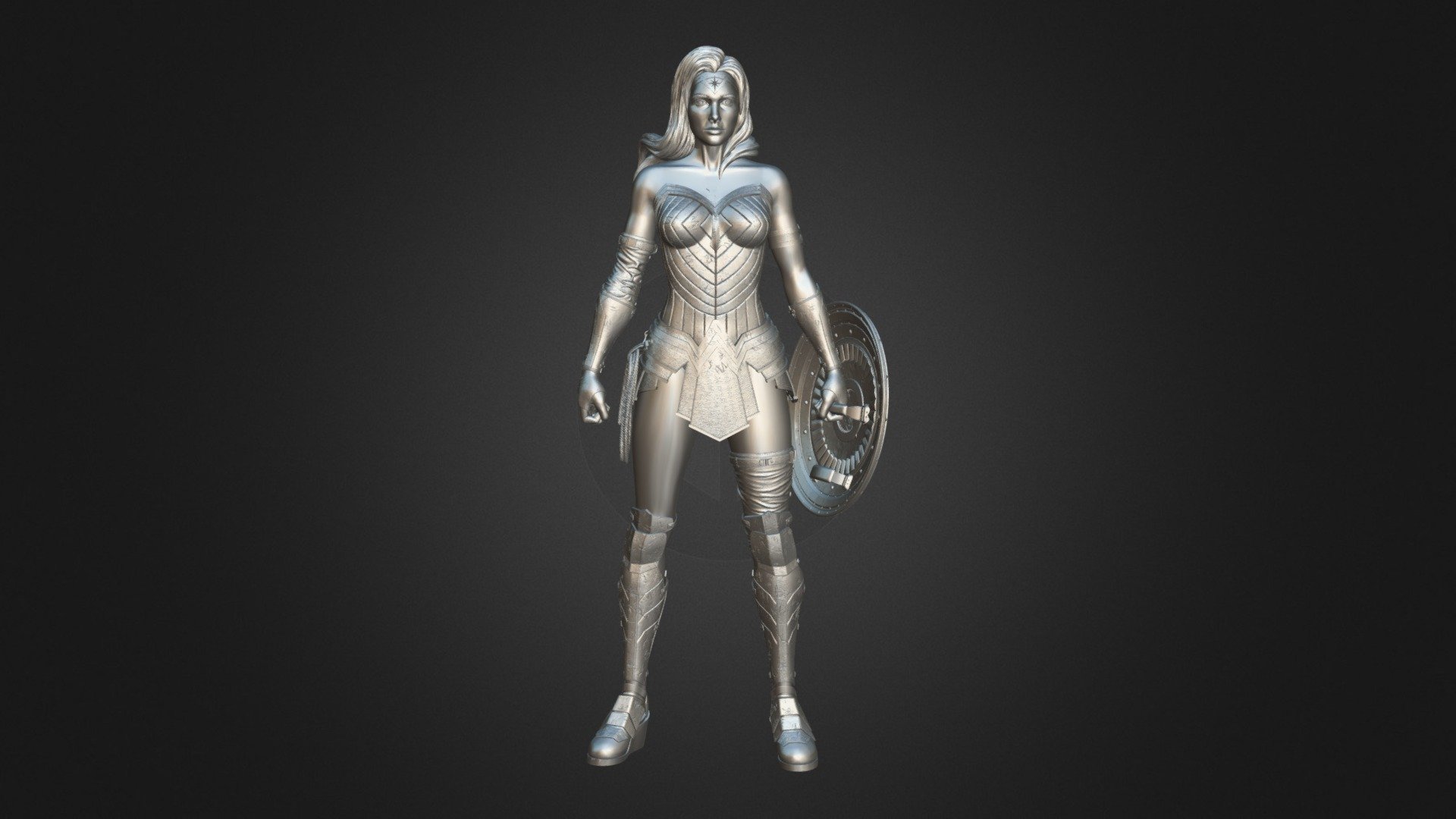 Wonder Woman 3D Model - Buy Royalty Free 3D model by Yacine BRINIS (@Yacinebrinis) [3574f6d ...
