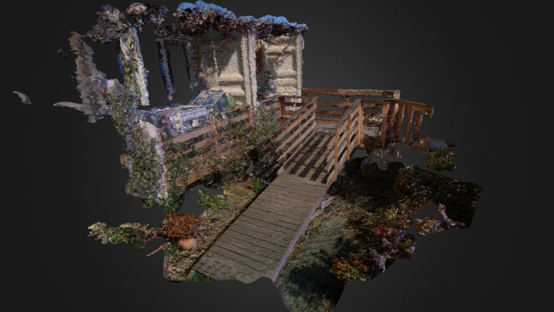Wood ramp access structure - 3d scan - 3D model by Luis (@habitainer ...