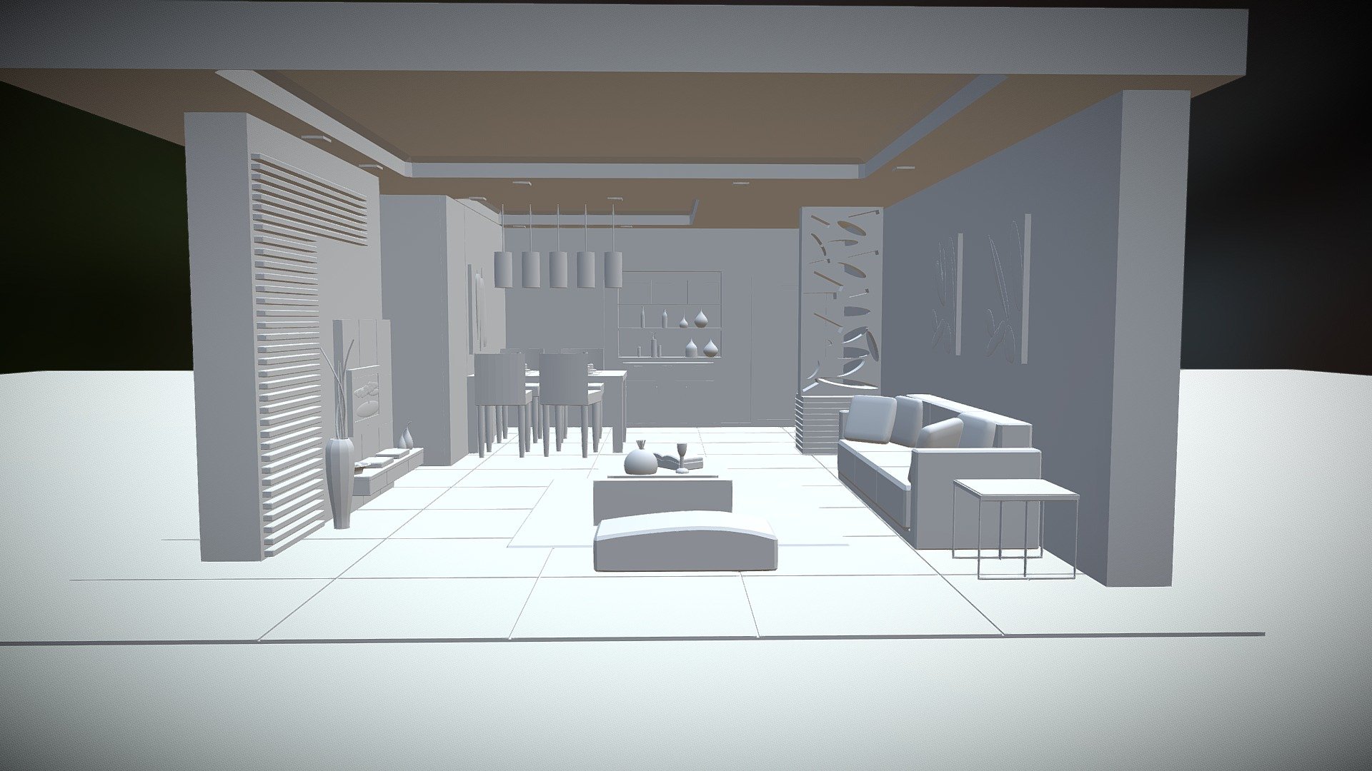 Living Room - Interior - 3D model by geryalvi [35773ea] - Sketchfab
