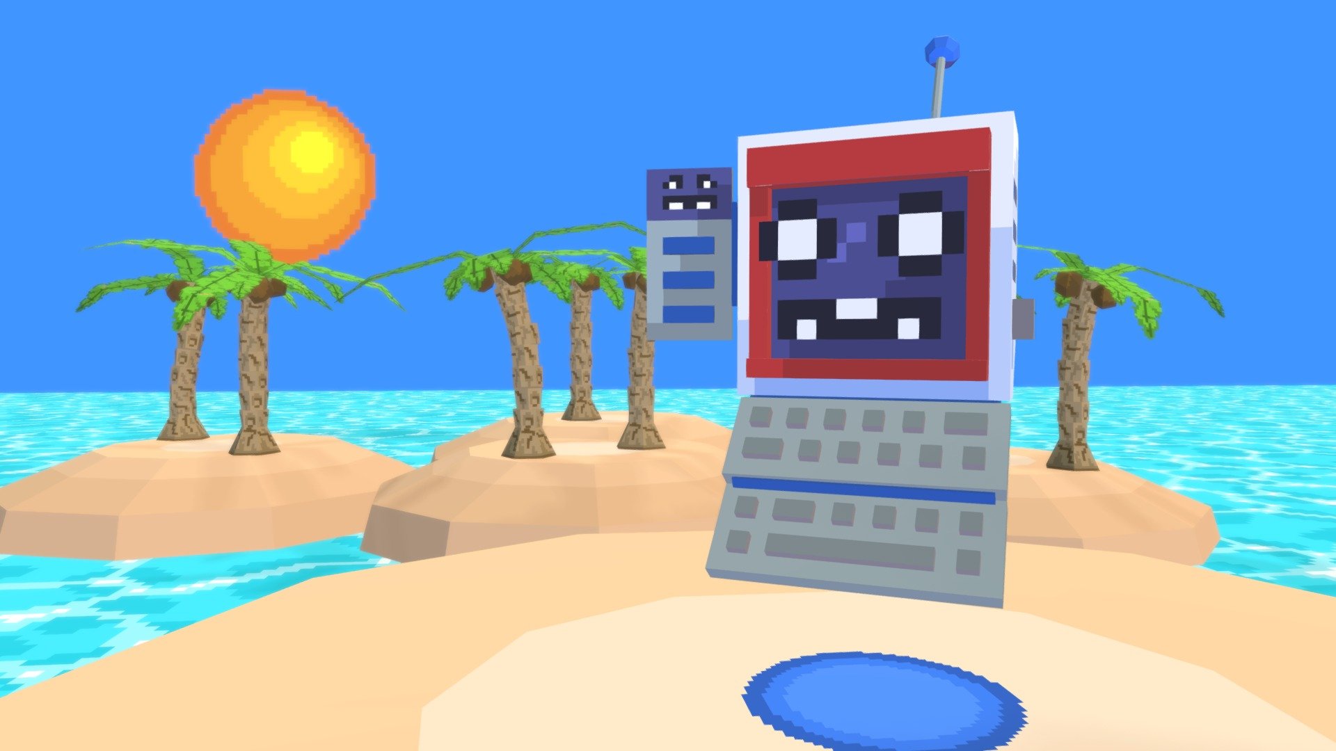 Hovering Computer Character - 3D model by chrisdidl [3577478] - Sketchfab