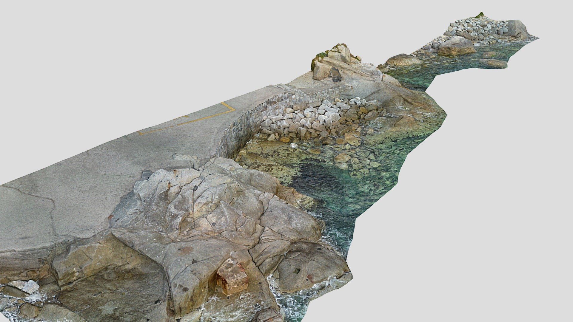 Ocean Cliff Scan 8k 025 - Buy Royalty Free 3D model by immerge [357761d ...