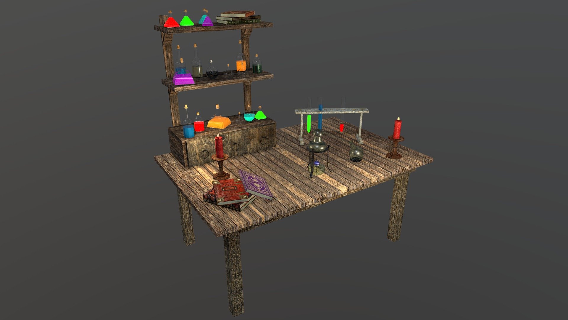 Fantasy Chemistry Table - Download Free 3D model by yakuphan [357767b ...