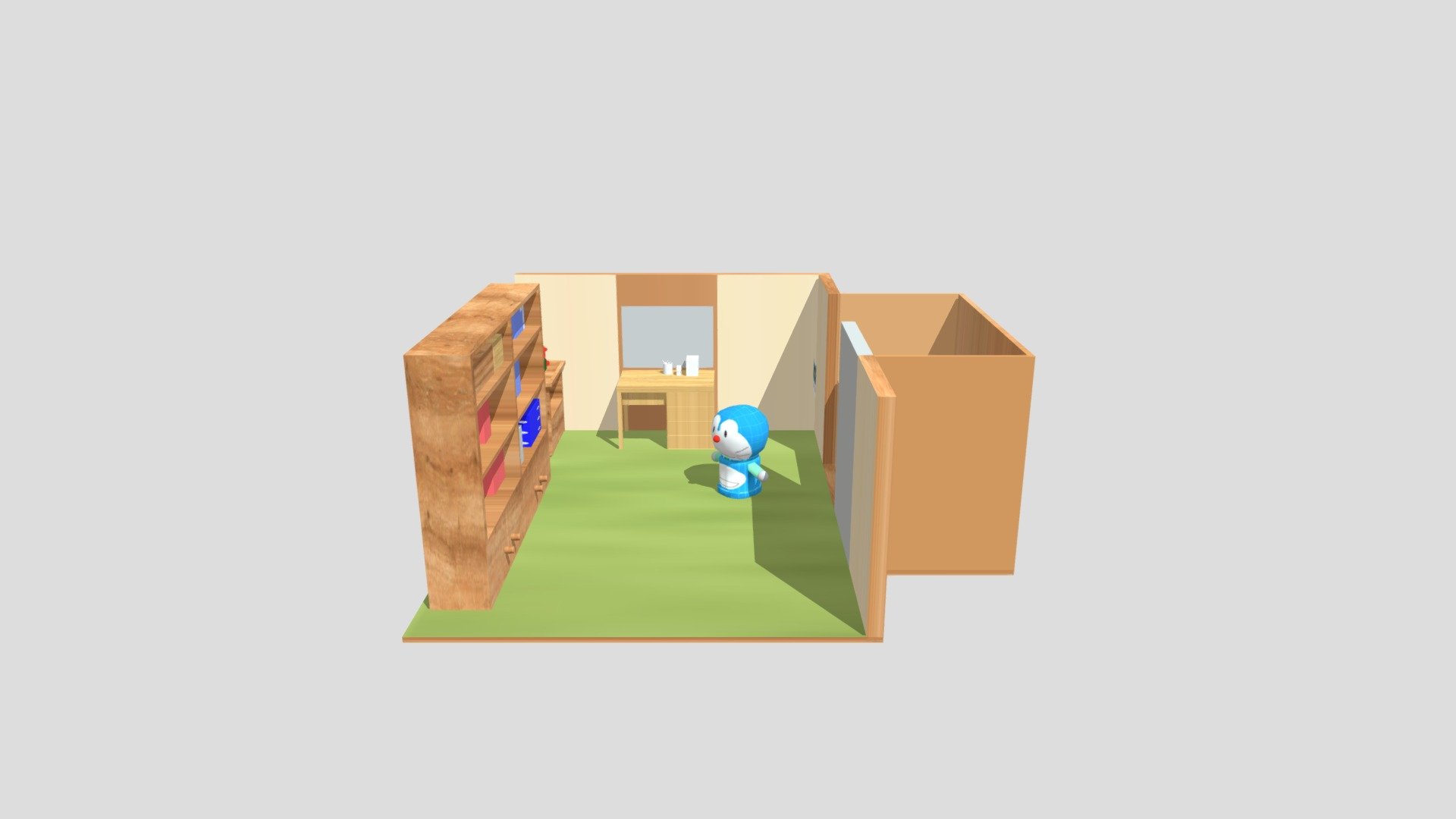 Doraemon And His Bedroom - 3D model by aoiumi73137 [3578dcc] - Sketchfab
