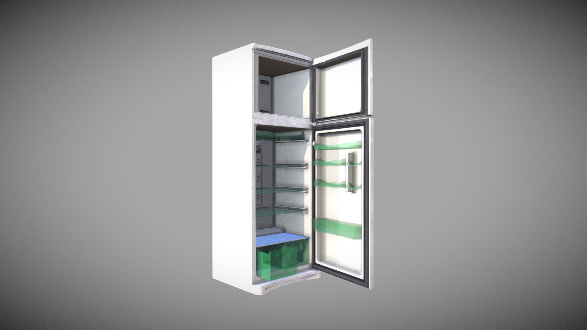 Refrigerator - Download Free 3D model by Francesco Coldesina ...