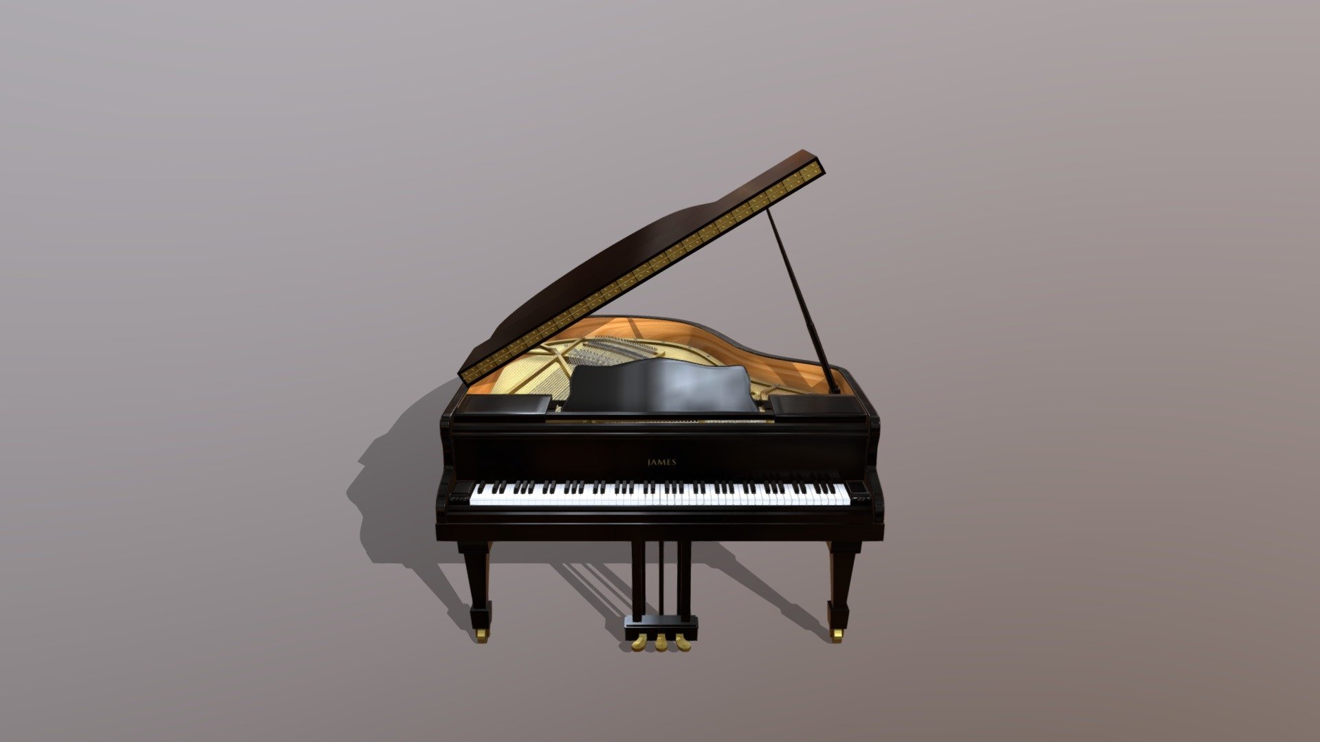 James' Piano - 3D model by eri.3d [357c970] - Sketchfab