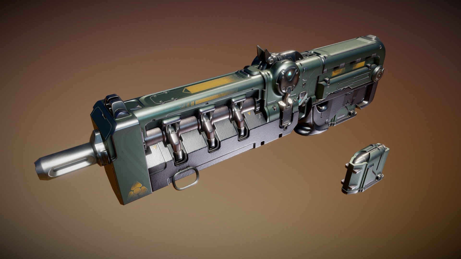 Anti-tank rifle - 3D model by Sisiniak (@blendersculpt) [357e84f ...