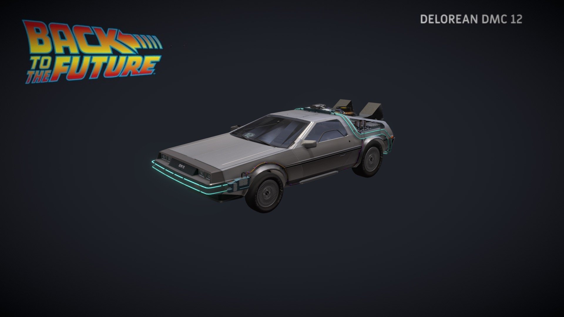 BTTF Delorean DMC 12 - 3D model by paulelderdesign [357ef55] - Sketchfab