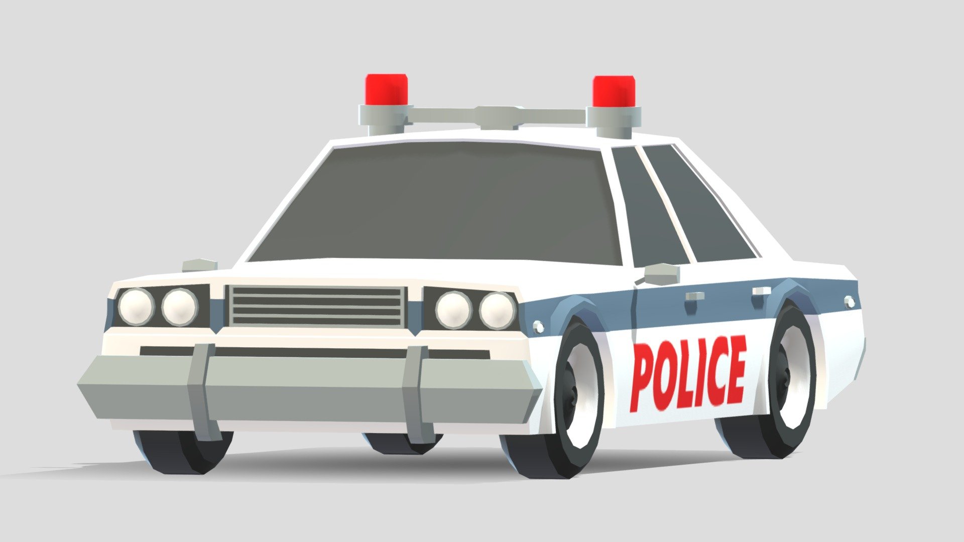 Police Car Low Poly - Download Free 3D model by maregajavier [357f102 ...