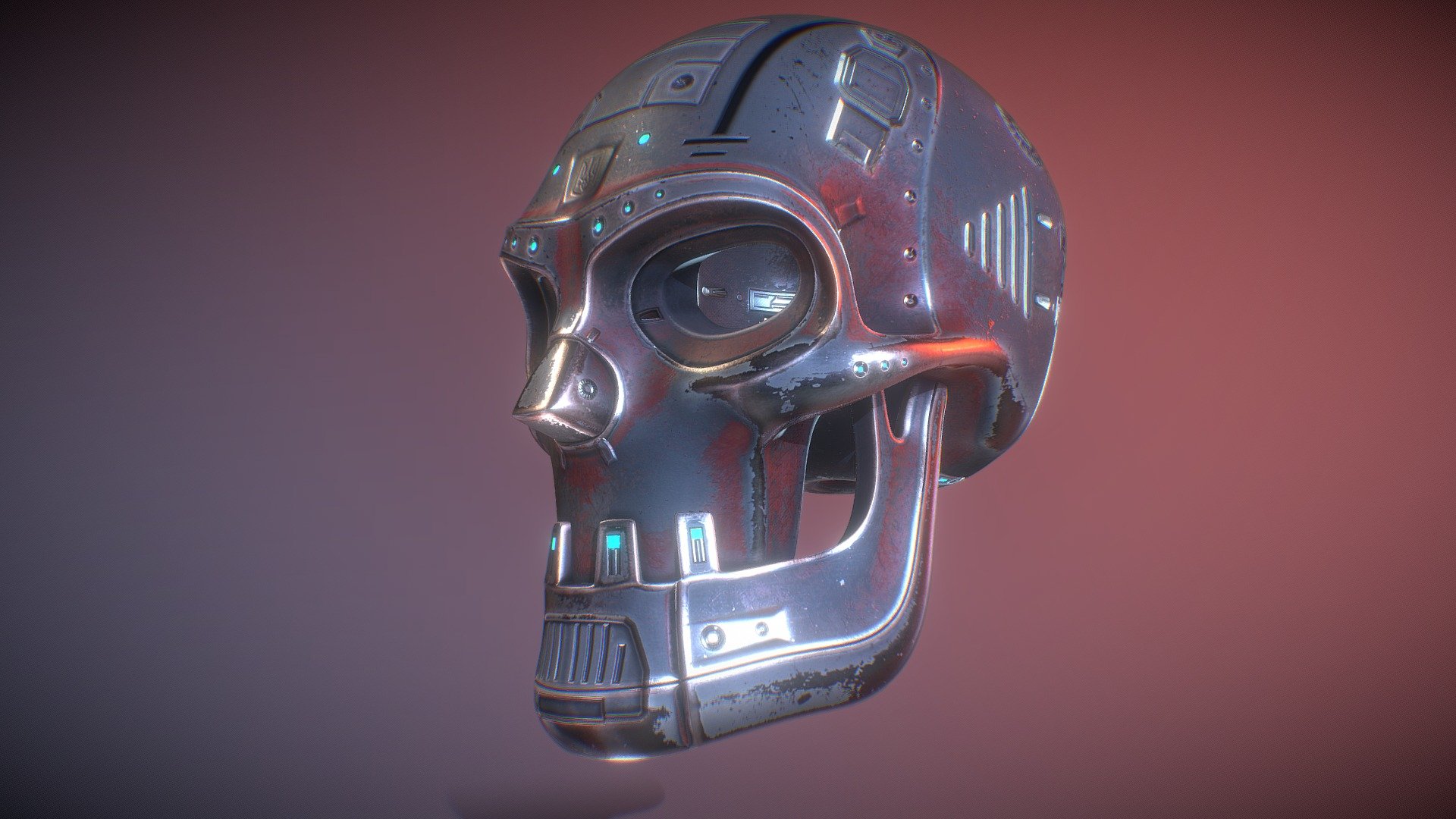 CYBER SKULL [ highpoly free asset ] - 3D model by Idmenthal (@idmental ...