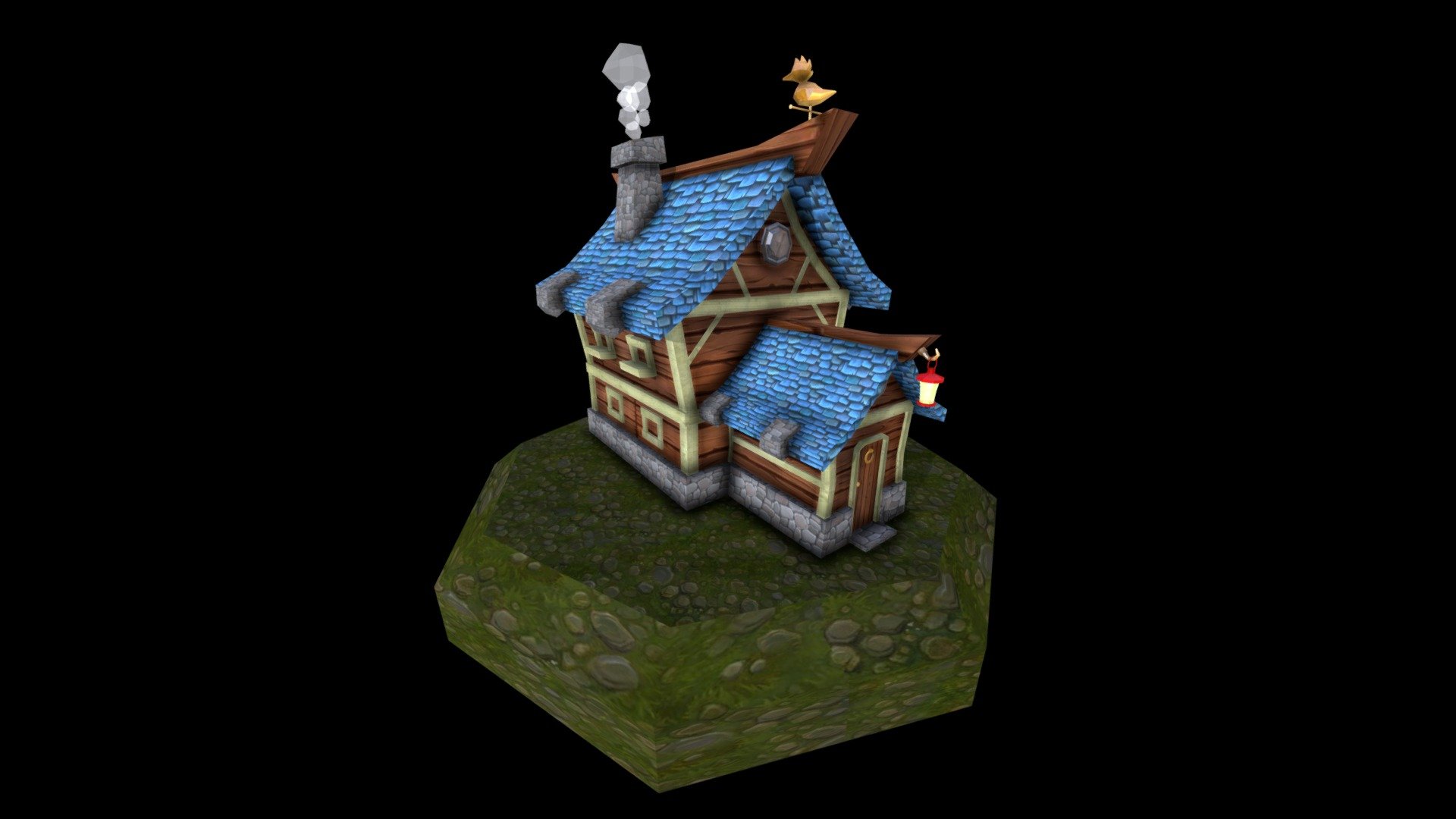 Low Poly Cabin - 3D model by jonesy85 [3582a99] - Sketchfab