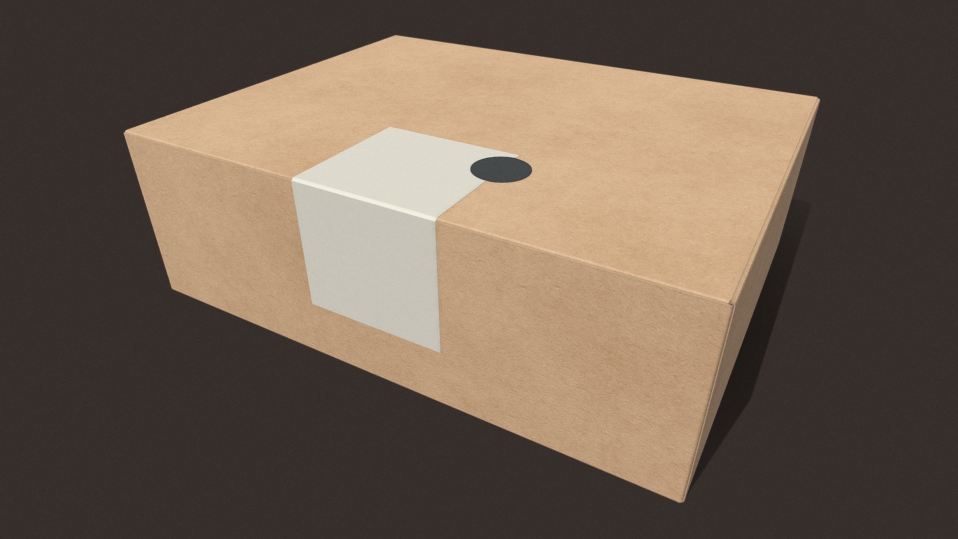 Box with sticker 03 - Buy Royalty Free 3D model by MDgraphicLAB ...