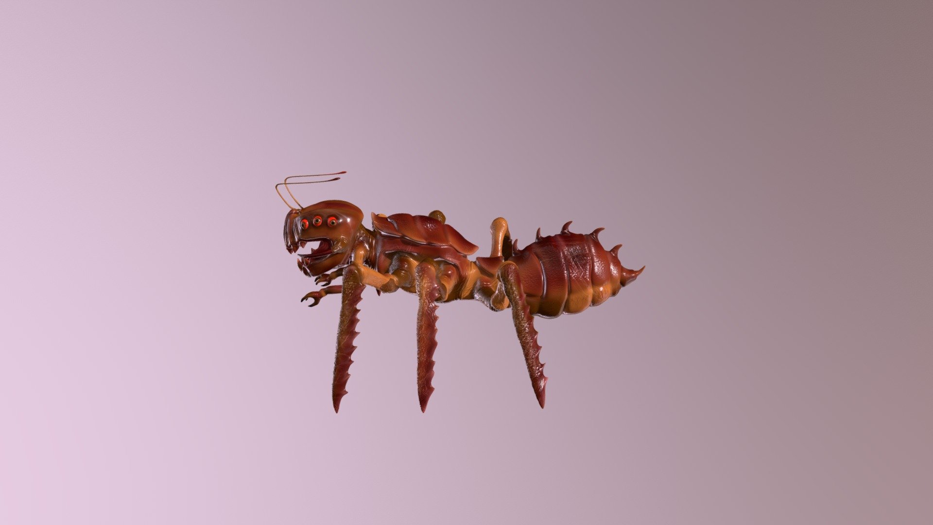Alien Bug Character - 3D model by MattHerwig [3585b1e] - Sketchfab