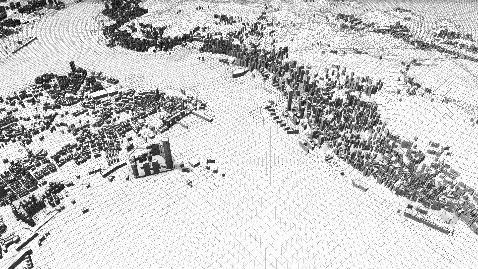 HONG KONG CITY 3D - 3D model by mapacad [3585ffd] - Sketchfab