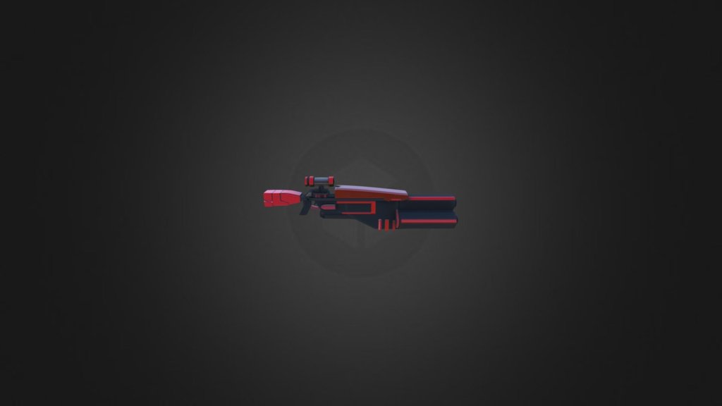 Sci-Fi Rifle Red and Black - 3D model by michael1099 [35862eb] - Sketchfab