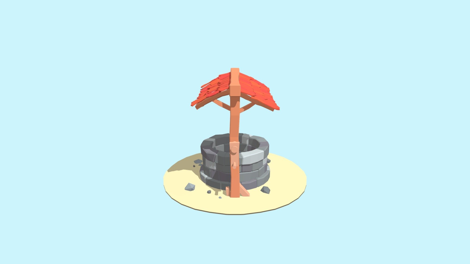 Low Poly Well - Download Free 3D model by pranavan [358a50f] - Sketchfab