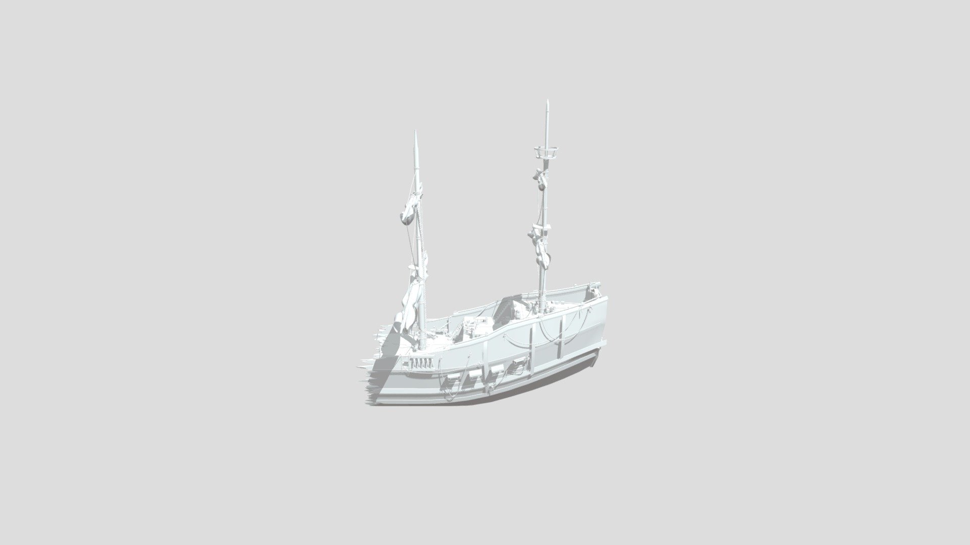 Blender 3D-Morvoren Project-Pirate Ship Model - 3D model by OJ1904 ...