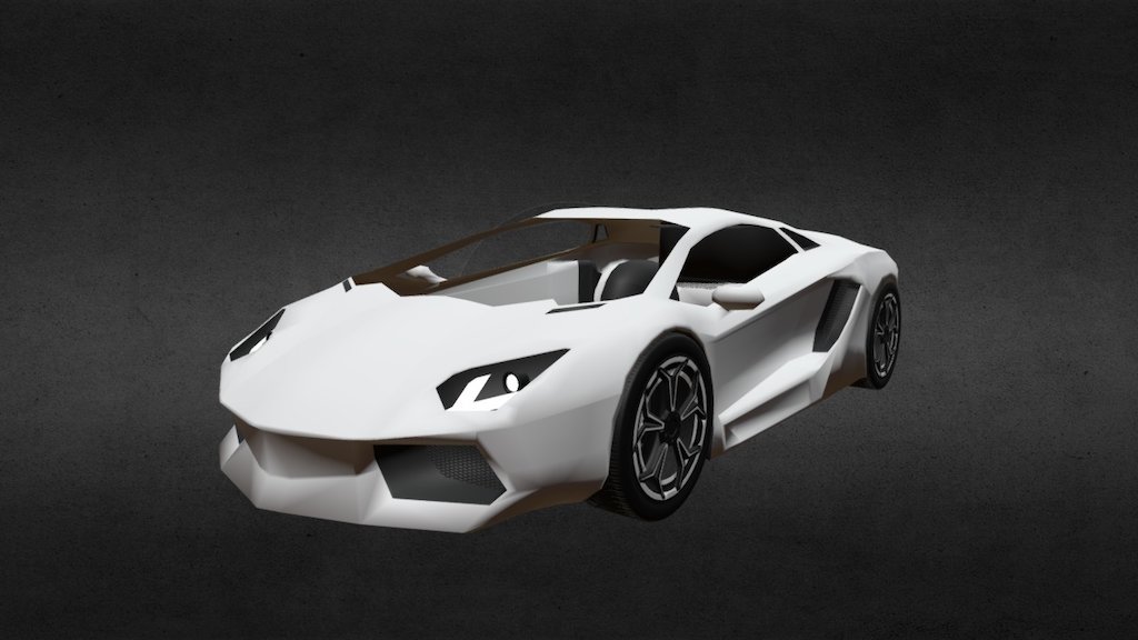 lamborghini aventador - 3D model by Elkantar [358deab] - Sketchfab