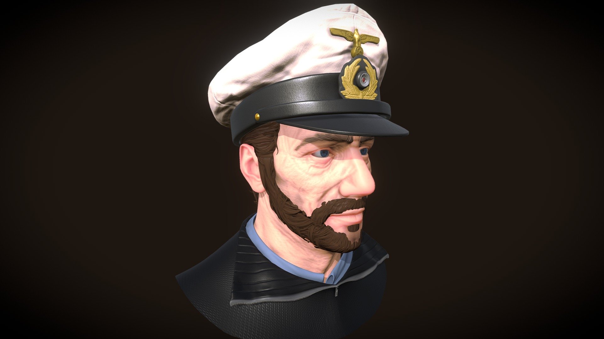 Head - Jurgen Prochnow - 3D model by sammie.laureys [358ed41] - Sketchfab