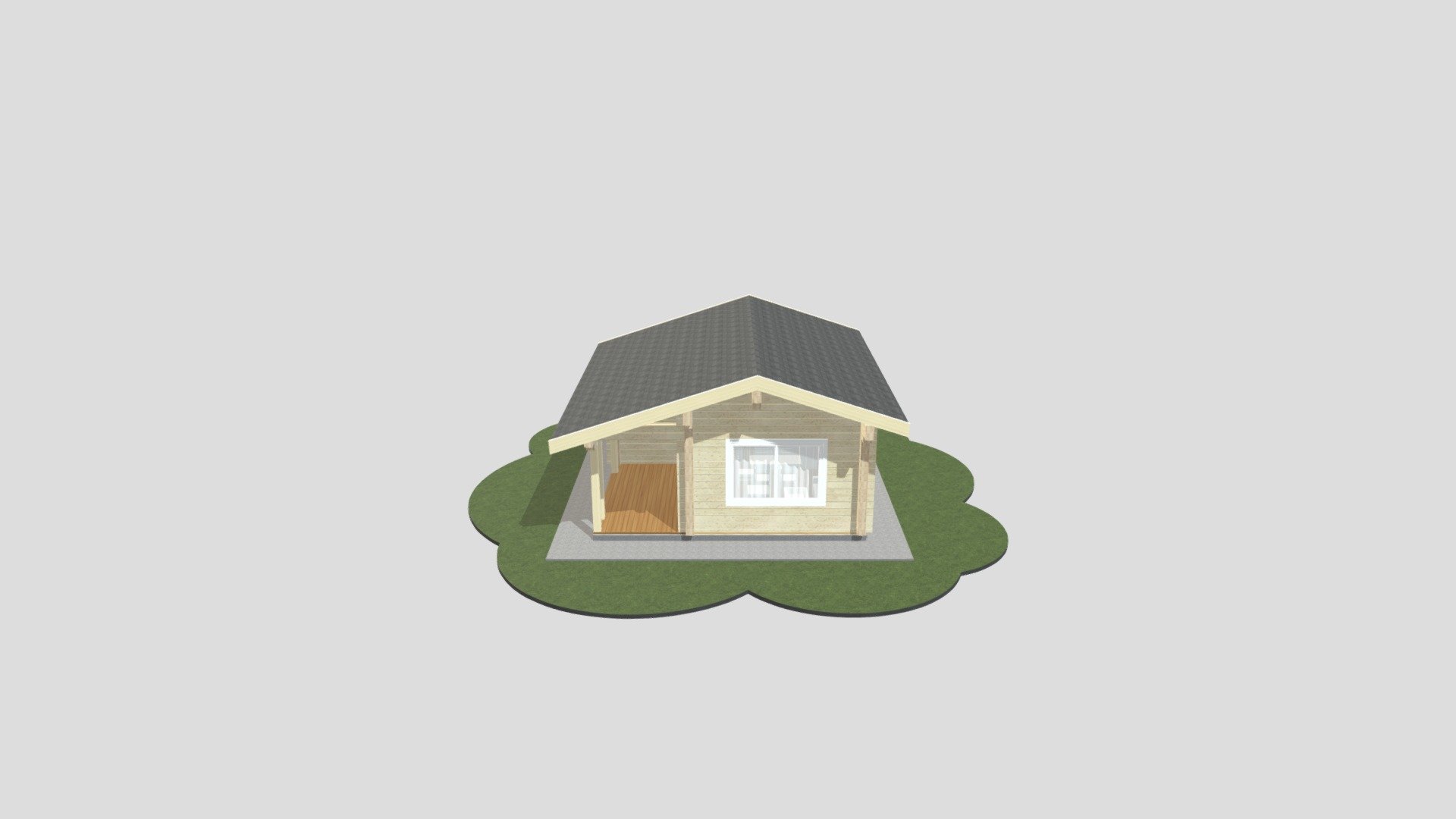 Log Cabin S-220 Projectpro - 3D model by Projectpro [358ff0b] - Sketchfab