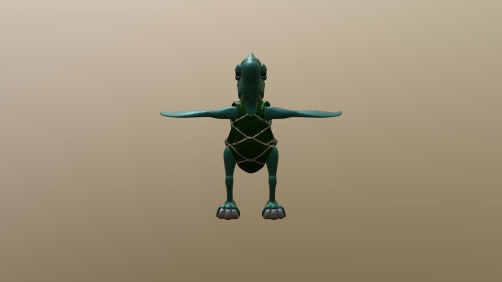 Turtle colouring - 3D model by Victoria (@vikirose) [35906ce] - Sketchfab