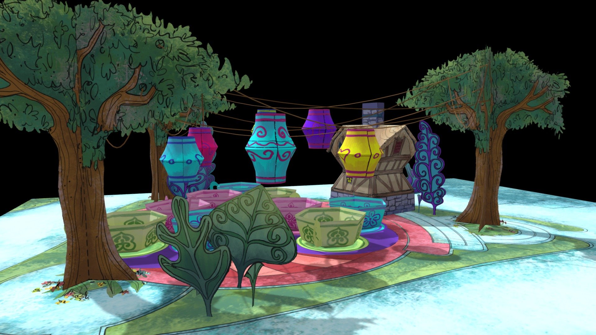 Disneyland Teacup Ride - Download Free 3D model by pixeldog4ever ...