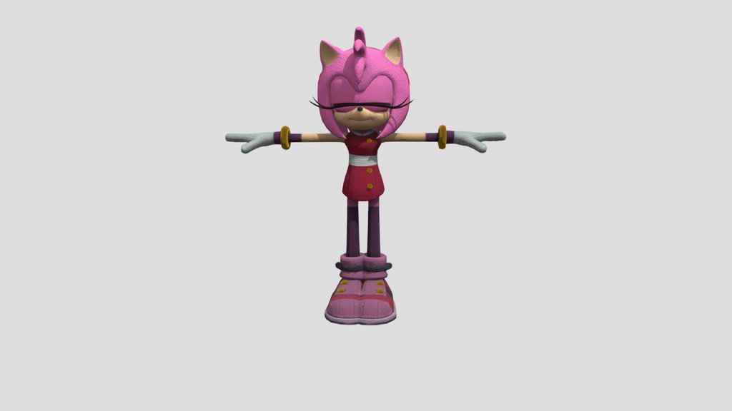 Amy Rose - A 3D model collection by BillCipherIsControllingMe - Sketchfab