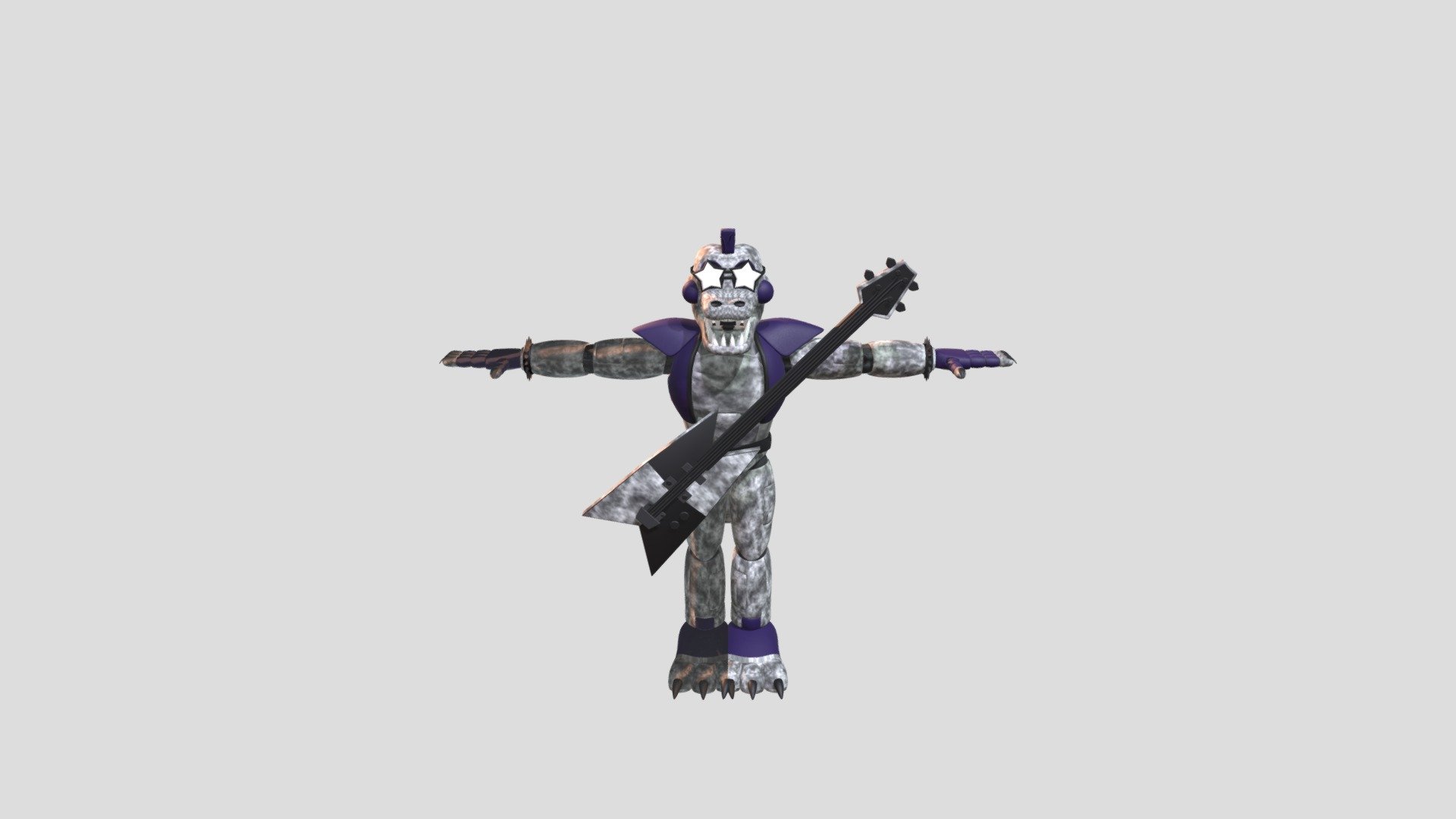 Glamrock Monty - Download Free 3D model by AndyBy2002 [3596dae] - Sketchfab