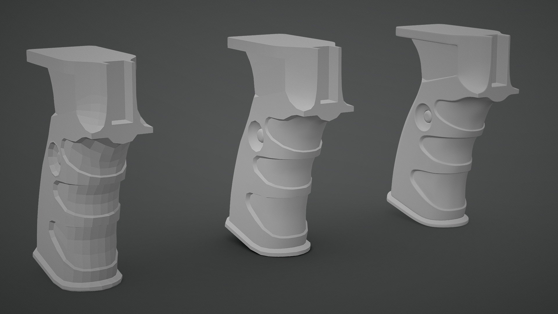 AK 12 pistol Grip | SubD base - Download Free 3D model by Lisov1k ...