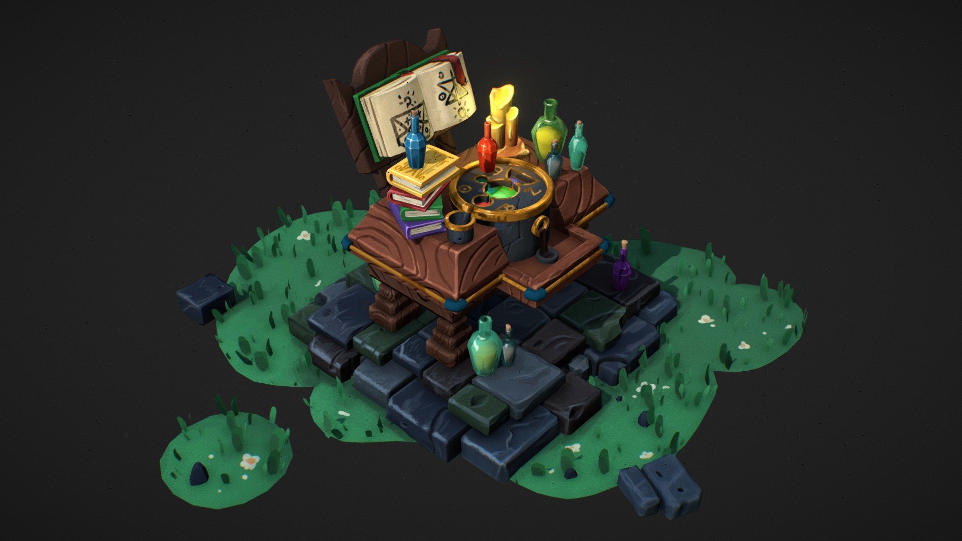 Alchemy lab - 3D model by Mari_1455 [35996ec] - Sketchfab