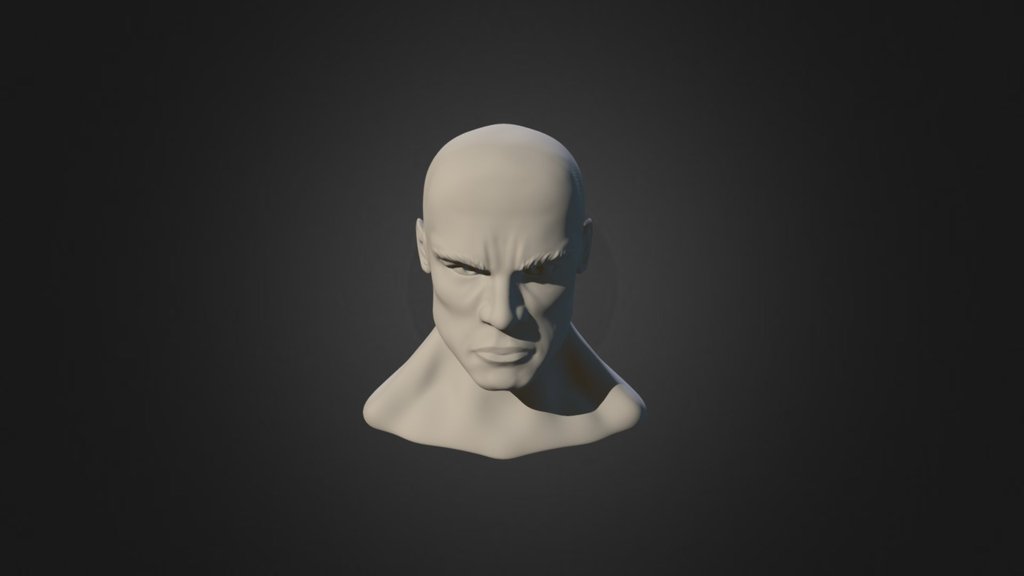 Male Face - 3D model by Daniel (@silkworm) [3599a95] - Sketchfab