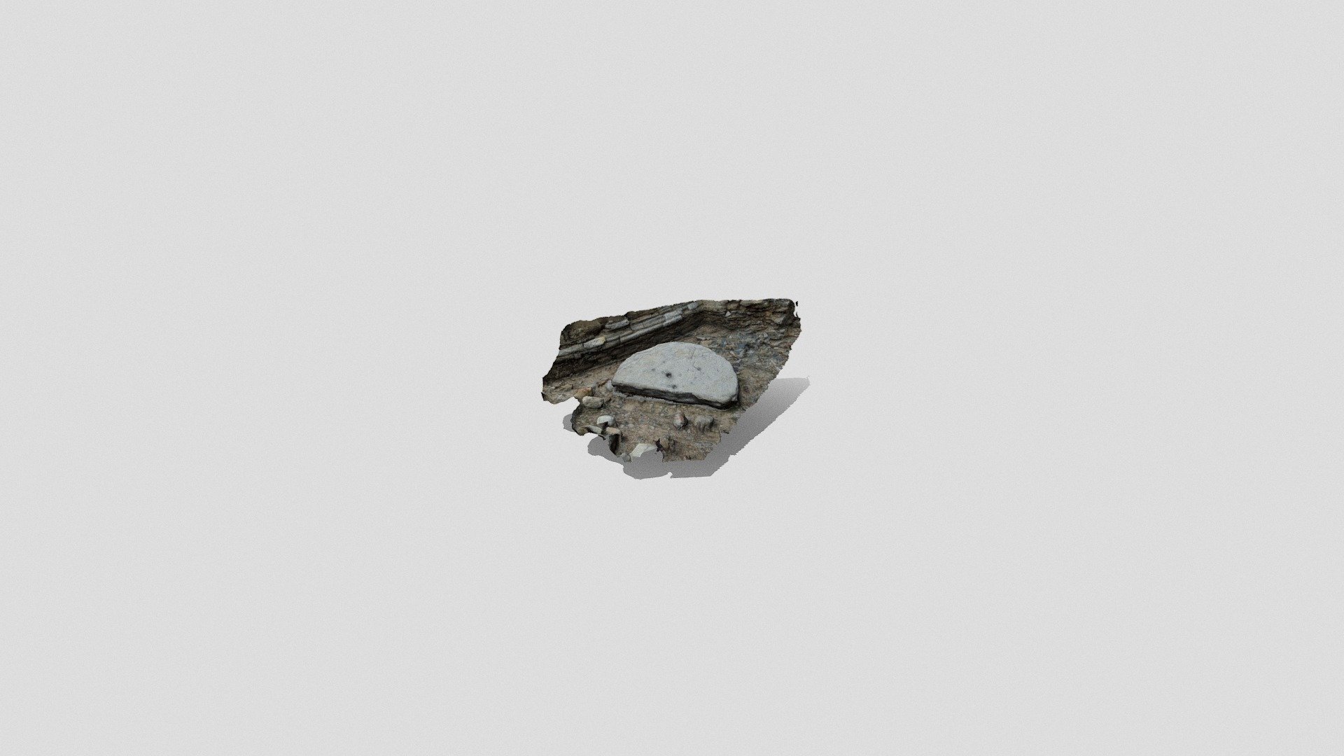 Chatri (Umbrella) Slab at Amlokdara Stupa - 3D model by MBN ...