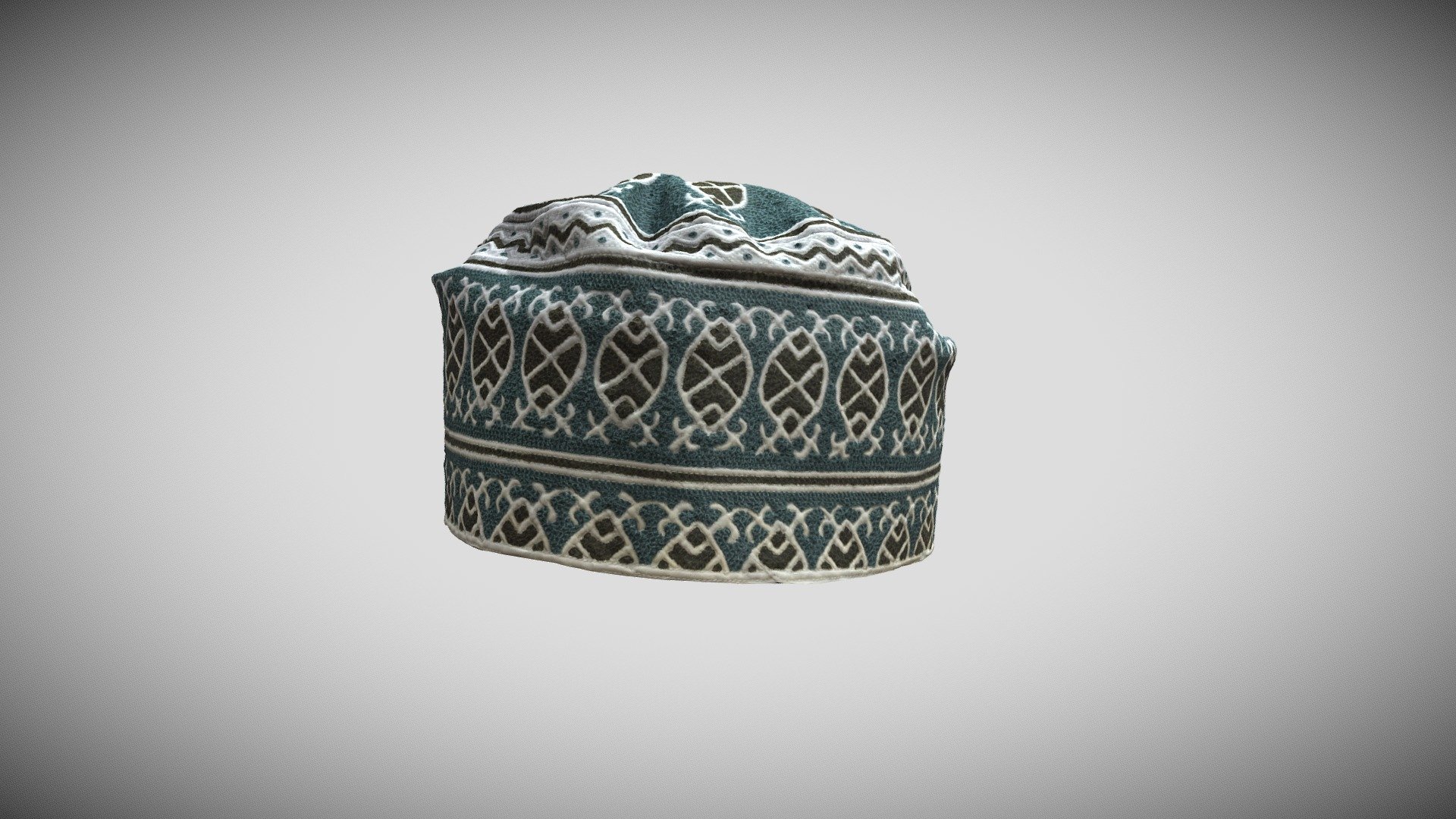 Omani Cap - 3D model by hamed.mahrizi [35a038d] - Sketchfab
