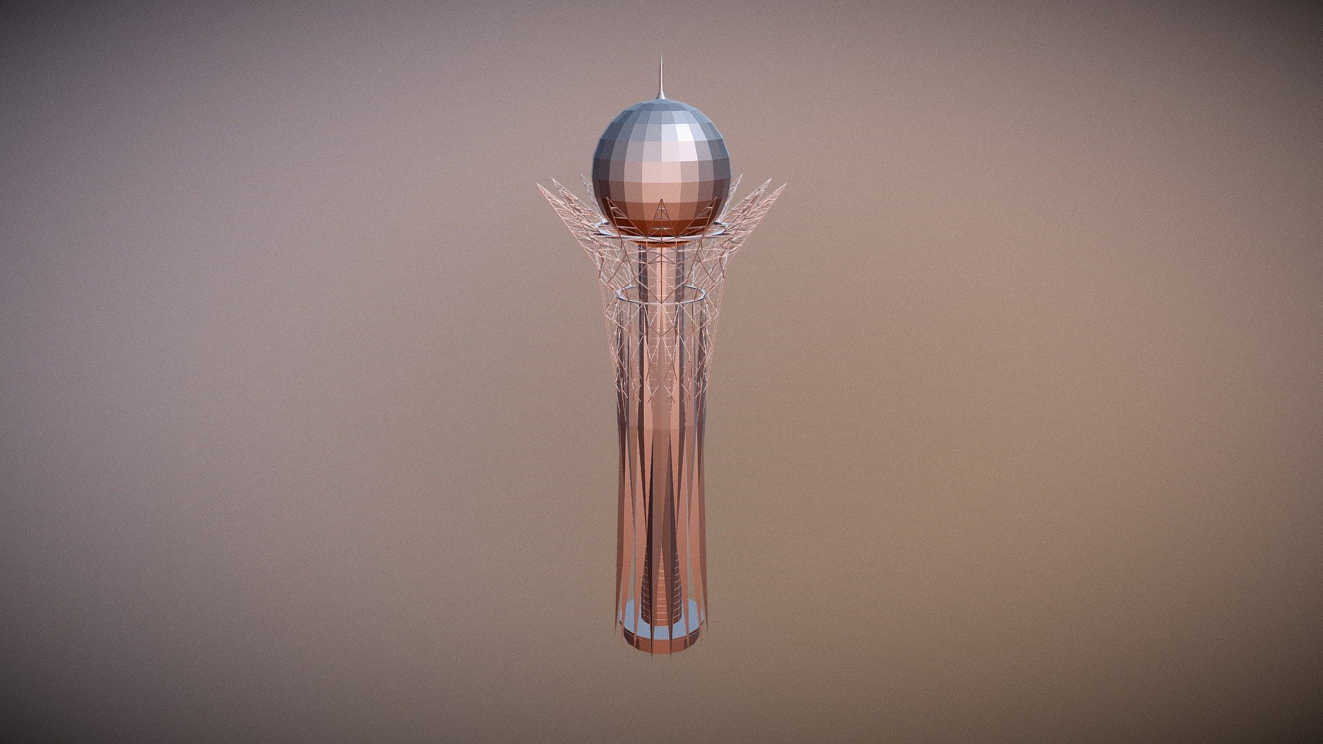 Bayterek - 3D model by Yerik (@yaurick) [35a04a9] - Sketchfab