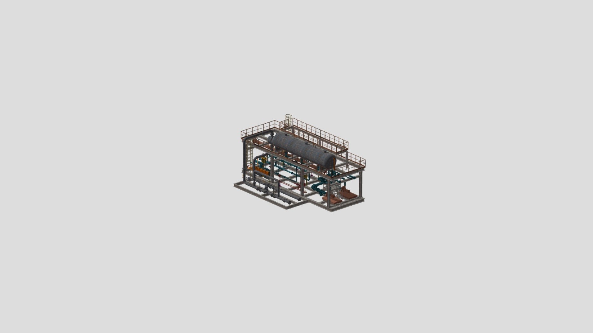 Steel Construction Equipment Layout IV - Download Free 3D model by ...
