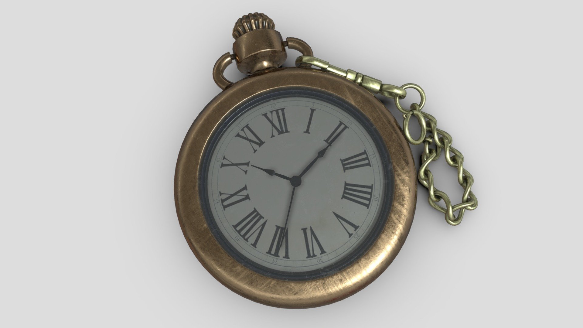 Antique Brass Pocket Watch 🕰️ - Download Free 3D model by Glowbox 3D (@glowbox3d) [35a1935 ...