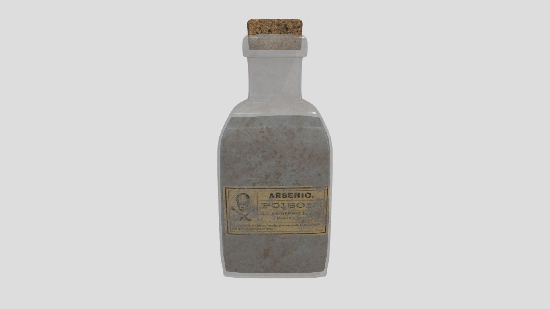 Low Poly Arsenic Bottle - 3D model by Artyooooom [35a6542] - Sketchfab