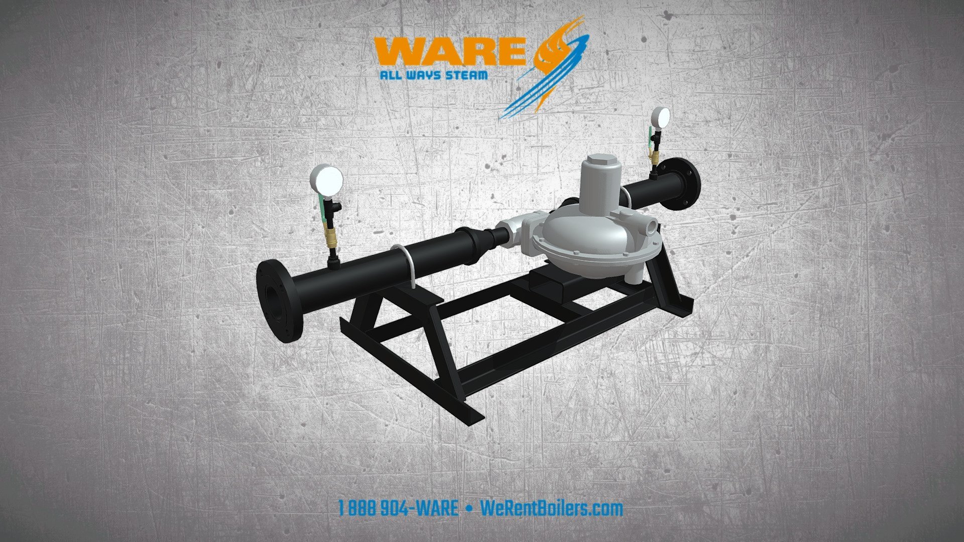 GAS REGULATOR STATION (1-1/2" FISHER CS820) - 3D model by WARE (@Ware ...