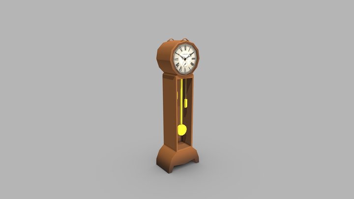 Grandfather-clock 3D models - Sketchfab