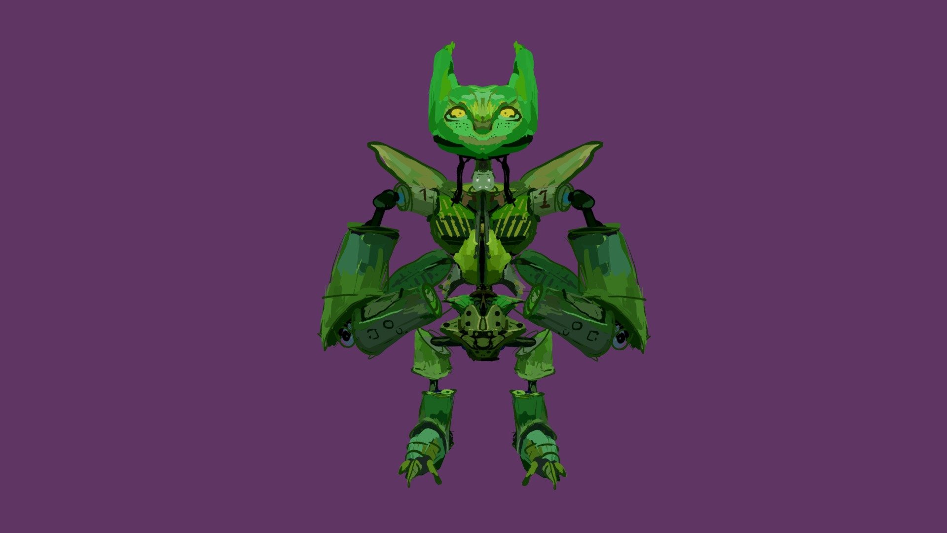 Nekobot (Tilt Brush) - 3D model by SmallpolyArt [35a990c] - Sketchfab