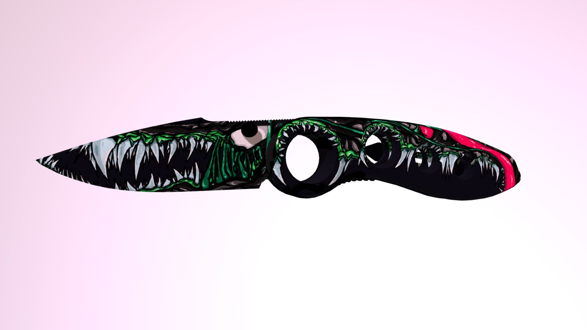 Traction Knife - Terror - 3D model by A R E Z (@firexstudio) [35a997a ...