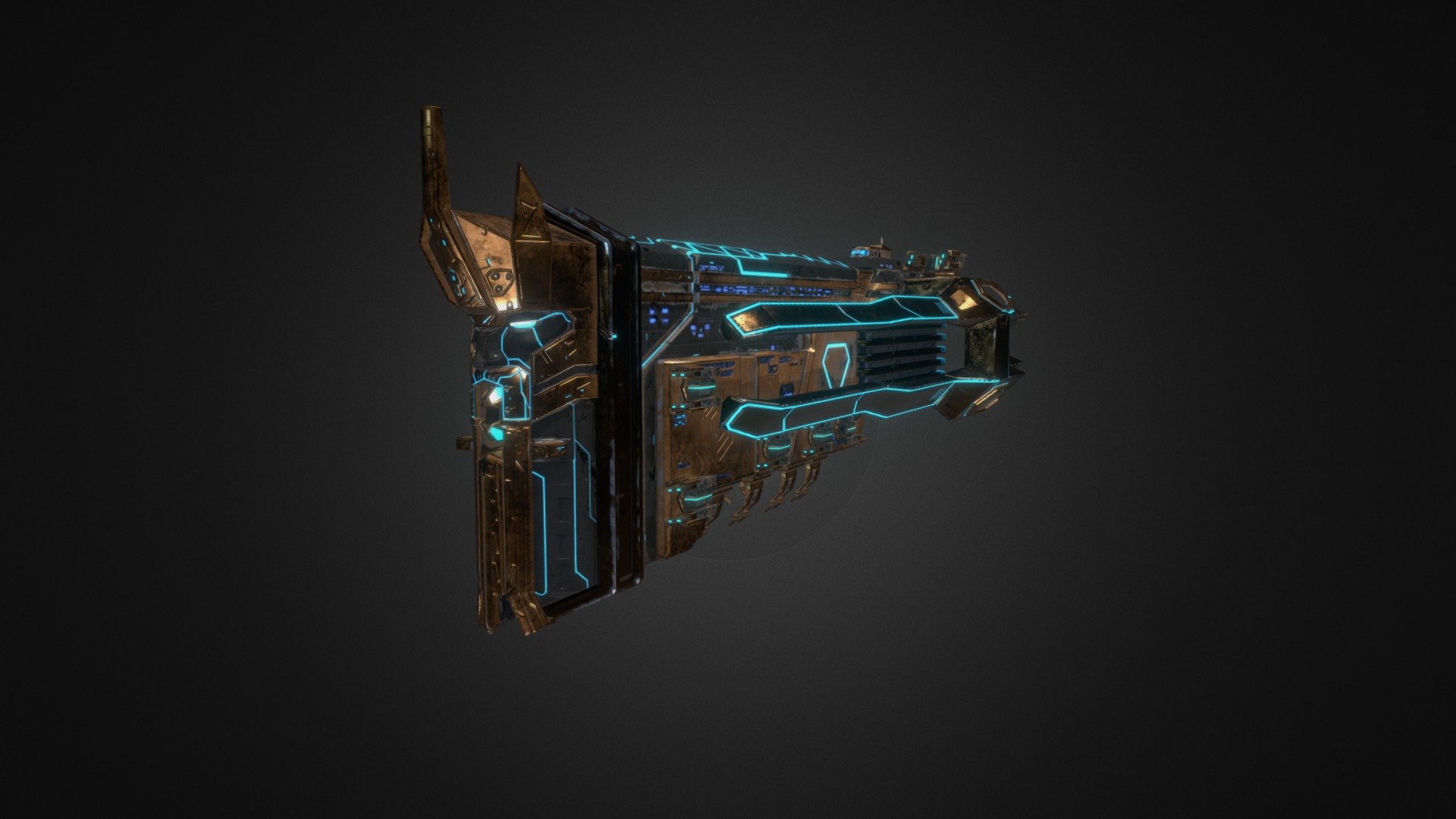 Dwarven Space Ship - 3D model by Can Akalin (@C.Akalin) [35a999d ...