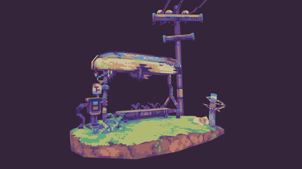 Pixel Art Models - A 3D model collection by nftcodergirl - Sketchfab
