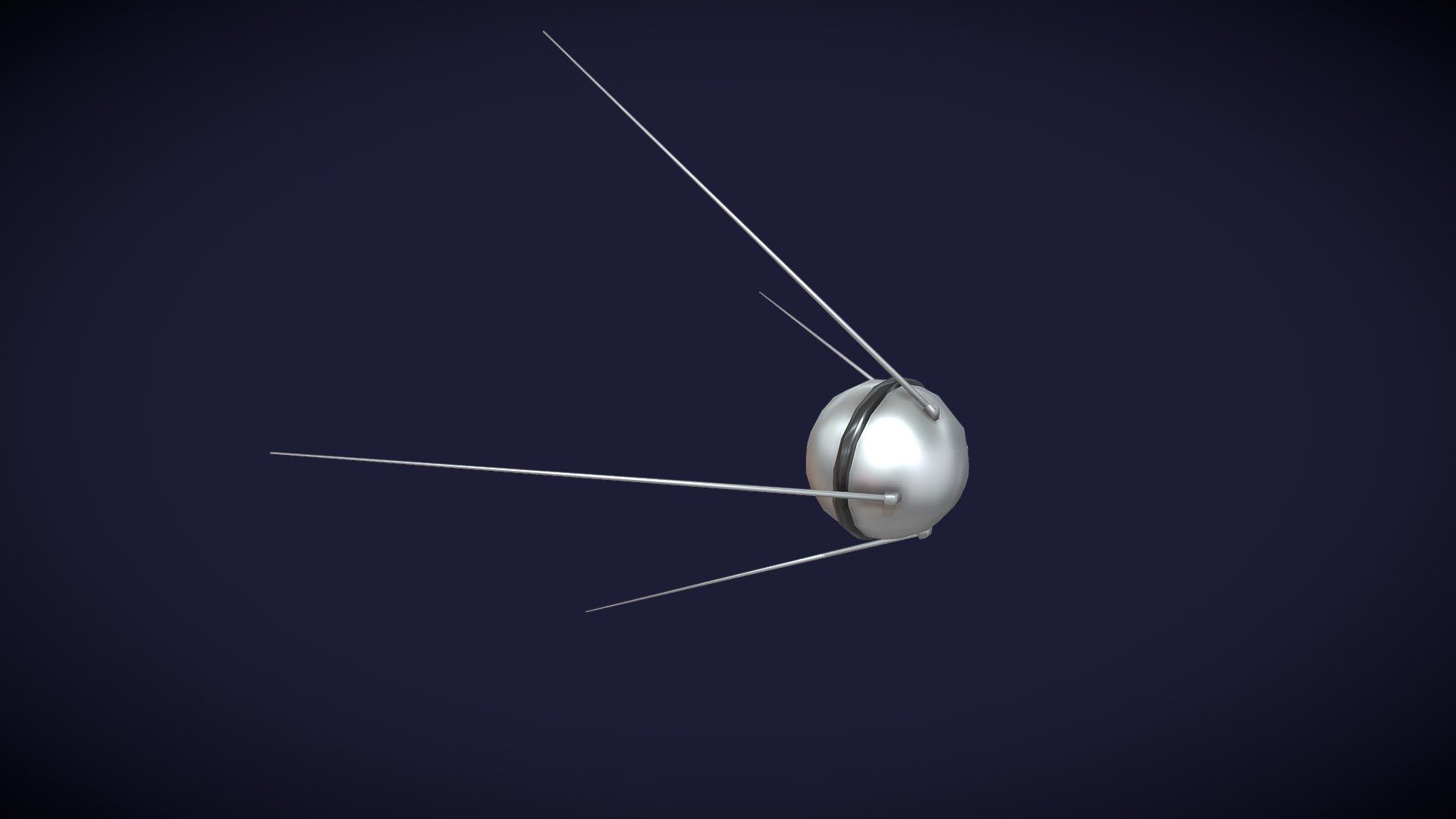 Space Retro Sputnik - Download Free 3D model by tab1bit0 [35ad43e ...
